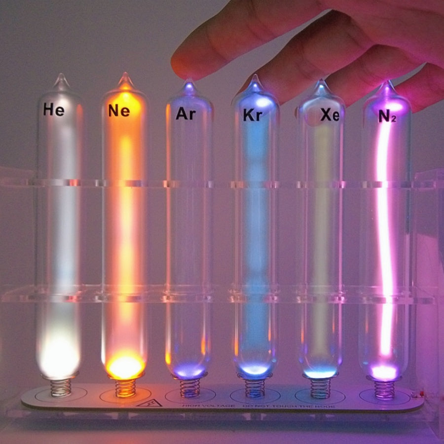 Noble Gas Glowing Tubes Element Collection Tube Helium Neon Argon Kryp ...